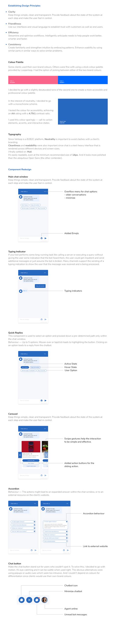 A UX Evaluation And UI Design For A Chatbot Platform On Behance