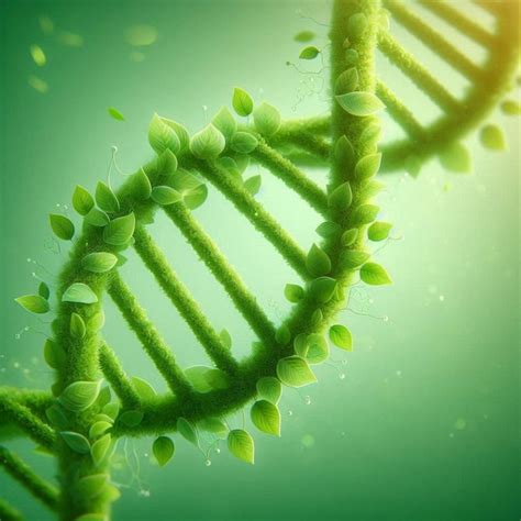 Premium Photo Dna Double Helix Structure Made Of Green Leaves