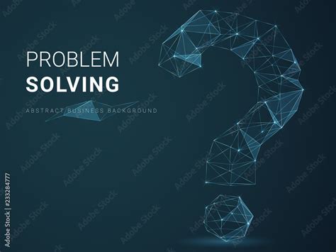 abstract modern business background depicting problem solving with