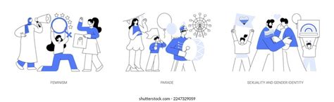 Inequality Workplace Abstract Concept Vector Illustration Stock Vector
