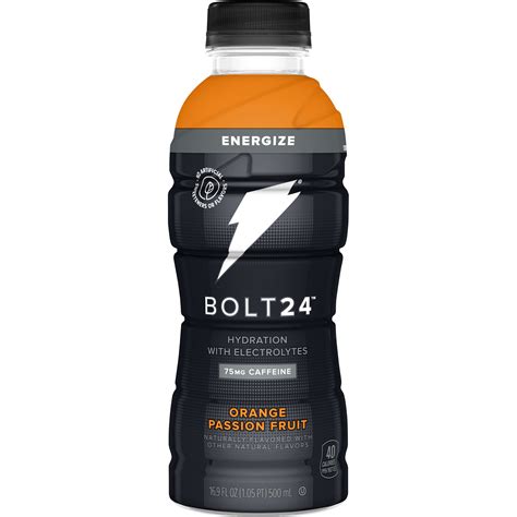 Gatorade Bolt 24 Orange Passion Fruit Flavored Hydration With