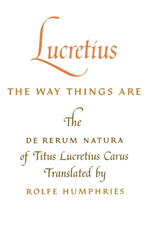 Cc Spin 40 Lucretius De Rerum Natura