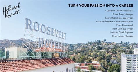 The Hollywood Roosevelt On Linkedin Hiringnow Hotelindustry