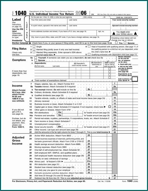 Irs Form 1040 Vs 1040a At Vanannablog Blog