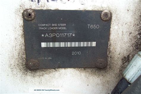 Bobcat T650 Track Loader 2010 Tracks Sprockets Lifts 3670 Lbs 10 000 Lbs