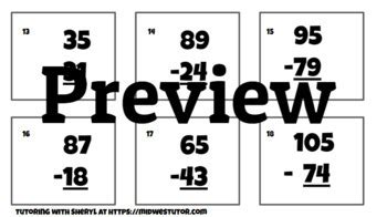 Subtraction Game Multi Digit Subtraction With And Without Regrouping