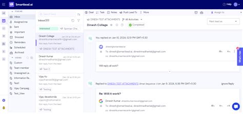 reply all feature in master inbox smartlead ai