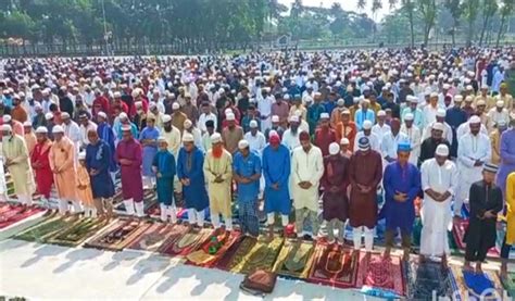 ময়মনসিংহে ঈদের প্রধান জামাত অনুষ্ঠিত