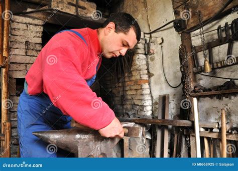 Blacksmith Iron Worker Editorial Image Image Of Hand 60668925