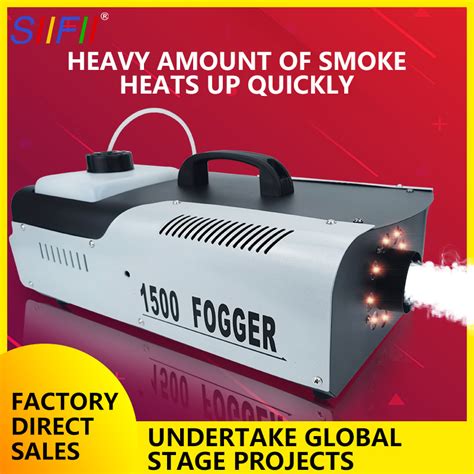 Hot Wedding Stage Fog Machine 1500w Dj Disco Fogger Machine Remote