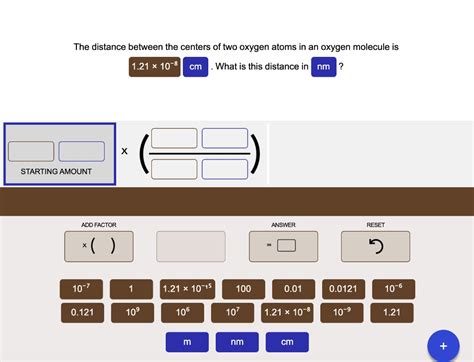 Solved The Distance Between The Centers Of Two Oxygen Atoms In An Oxygen Molecule Is 1 21 10 Cm