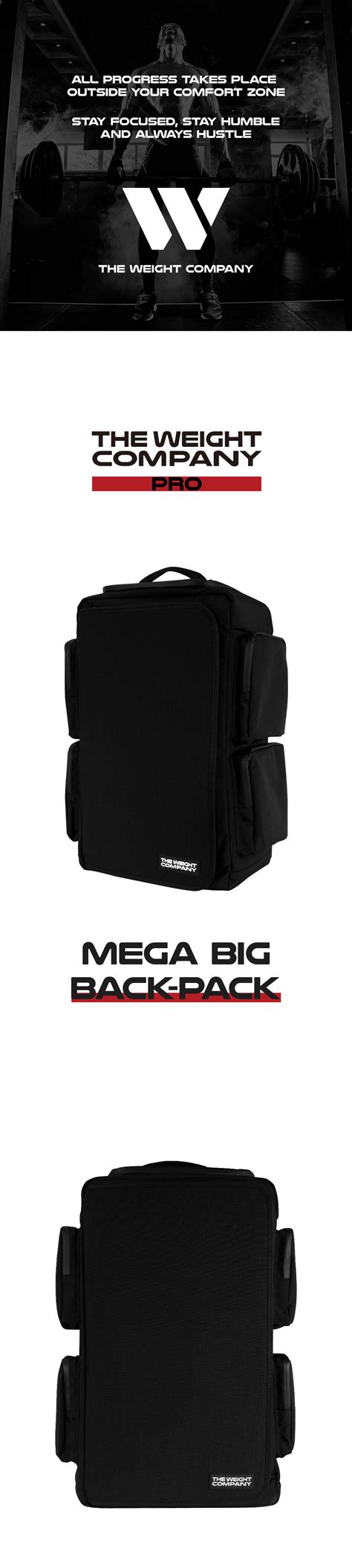 더웨이트컴퍼니 대용량 헬스 운동 큰 남자 백팩 가방 해외여행 여행용