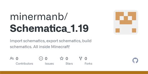 GitHub Minermanb Schematica Import Schematics Export Schematics Build Schematics All