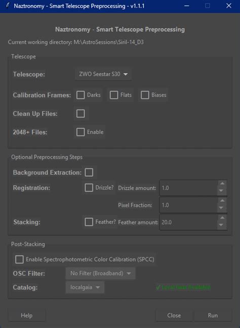 Siril Smart Telescope Preprocessing Script Python Smart Telescopes Cloudy Nights