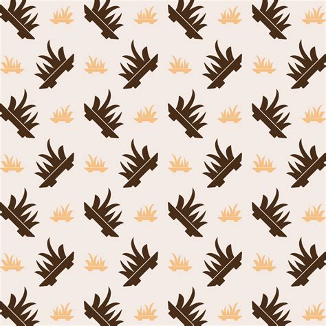 Grass Icon Repeating Trendy Pattern Beautiful Vector Illustration Light