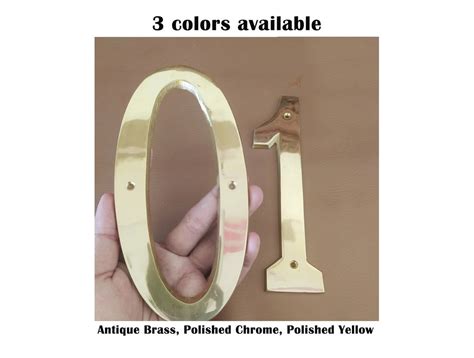 78 2 Pcs Solid Brass Numbers Letters Brass Large Etsy