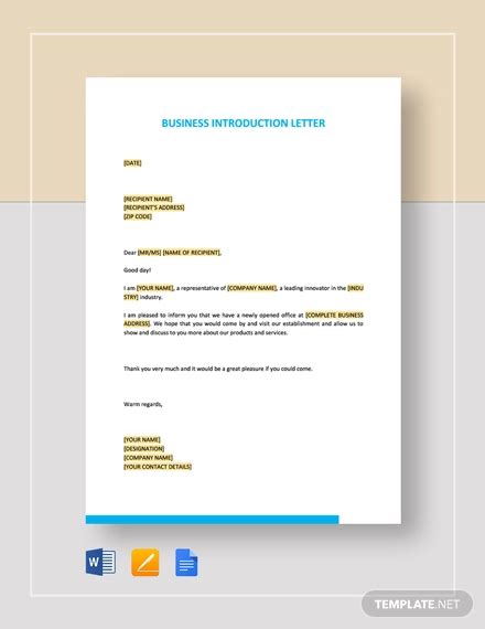 12 Letter Of Introduction Templates PDF DOC