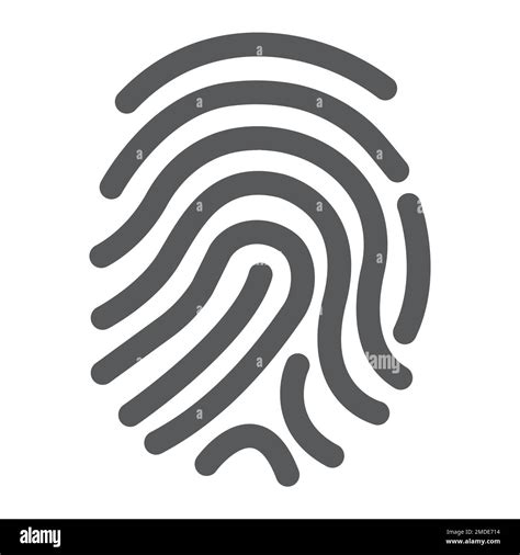 Cryptographic Signature Glyph Icon Security And Identity Fingerprint