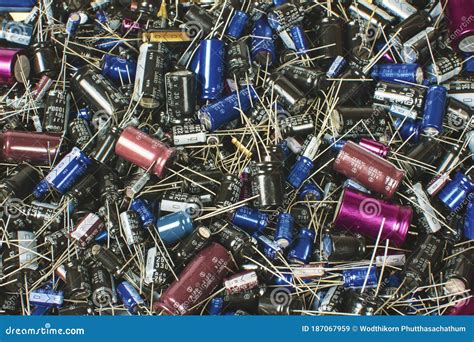 Electrolytic Capacitor Stock Image 4865665
