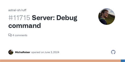 server debug command · issue 11715 · astral sh ruff · github
