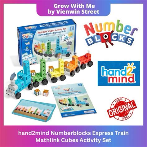🔥ready🔥hand2mind mathlink cubes activity set numberblocks express train