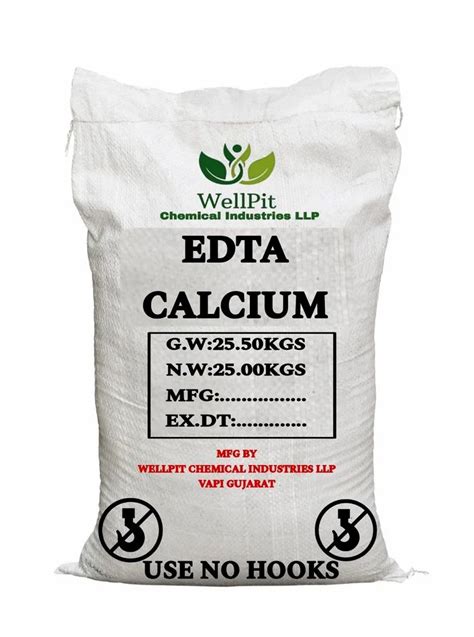 Powder Edta Calcium Salt Packaging Size 25 Kg At ₹ 210 Kg In Vapi
