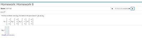 Solved Homework Homework 6 Score 0 Of 1 Pt 15 Of 23 10