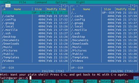 How To Install And Use Midnight Commander On Ubuntu