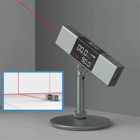 Li1 Laser Protractor Digital Inclinometer Angle Measure 2 In 1 Laser Level Ruler Type C Charging