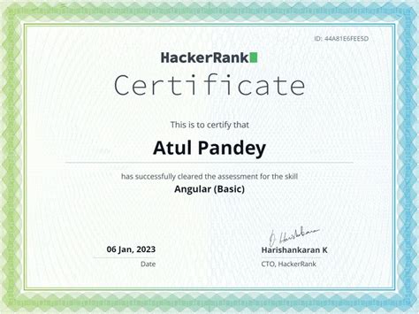 Atul Pandey On Linkedin Hackerrank Angulardeveloper Angular