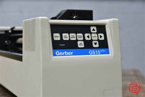 Gerber Gs15 Plus Plotter Cutter Boggs Equipment
