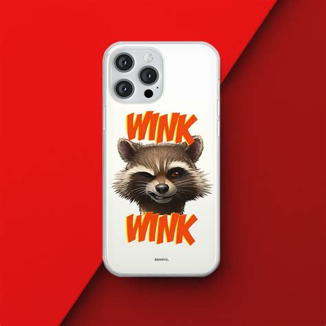 Etui Rocket 003 Marvel Nadruk Częściowy Przeźroczysty Producent