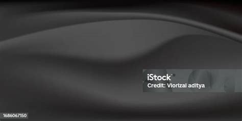 Abstract Background Smooth Black Gradient Mesh Wave Design Soft Background Template Vector Stock
