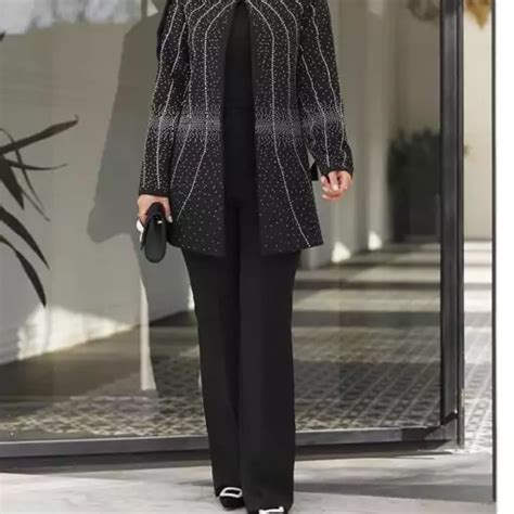 خرید و قیمت کت مجلسی مانتو مجلسی نگینی مشکی کت سوزندوزی نگین دوزی مزونی