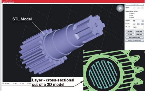 A 3d Stl Model Of Gear While Processing By Catalystex Program