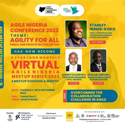 Agileinnigeria Agilenigeriameetupseries Agiletransformation The