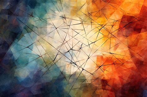 Symphony Of Abstract Lines Intersecting And Converging Forming A Captivating Web Of