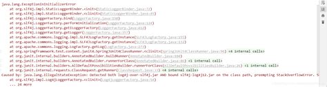 java lang illegalstateexception detected both log4j over slf4j jar and