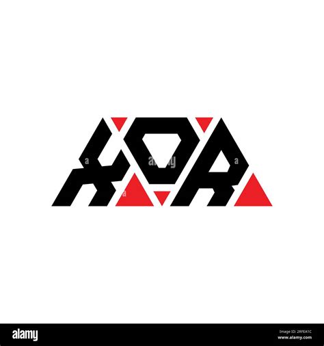 Xor Triangle Letter Logo Design With Triangle Shape Xor Triangle Logo Design Monogram Xor