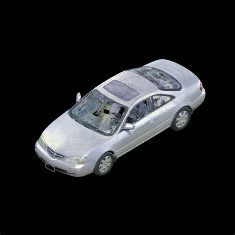 acura cl 2001 3d laser scan point cloud model car clouds