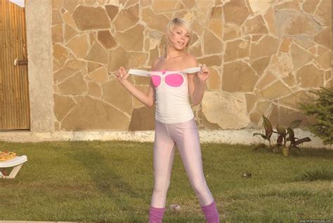 Cute Small Titted Blonde Teenie Pulling Down All Her Garments Porn Pictures XXX Photos Sex