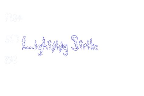 Lightning Strike Font Free [download Now]