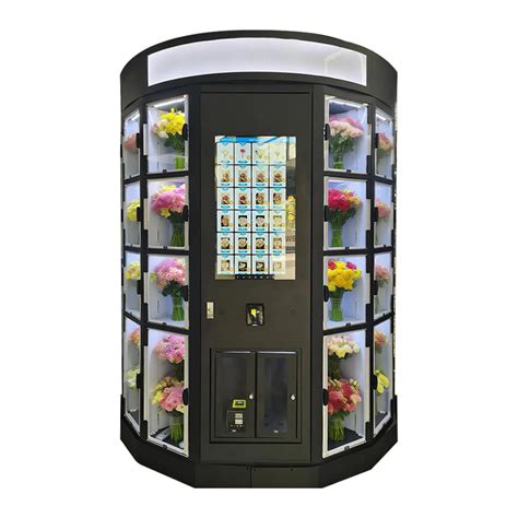 Custom Logo 24 Hour Flower Vending Machine With 15℃ Cooling System Air