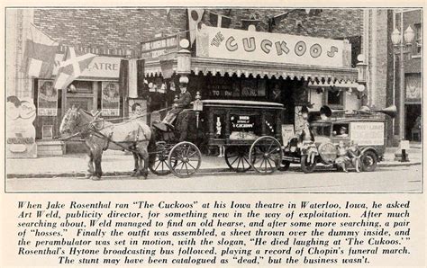 Iowa Theatre Waterloo Iowa In 1930 Hearse Ballyhoo Flickr