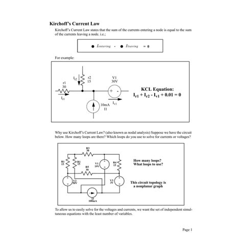 Kirchoff S Current Law
