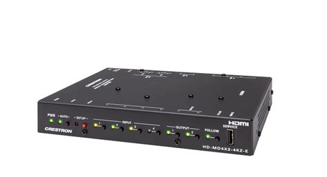 Crestron 4x2 4k60 444 Hdr Av Switcher Wise Av Solution