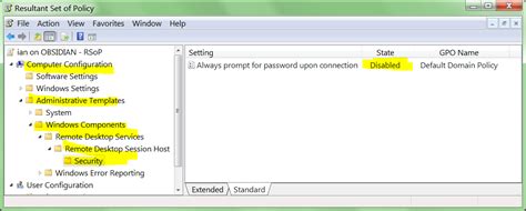 Windows 7 Remote Desktop Connection Save Credentials Not Working