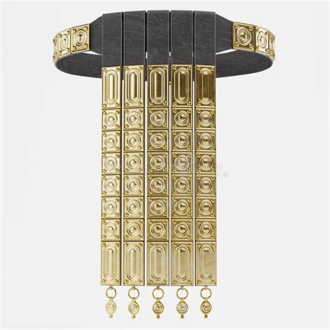 3d Render Of Roman Armor Belt Stock Illustration Illustration Of