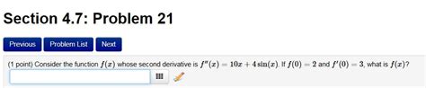 solved consider the function f x whose second derivative is