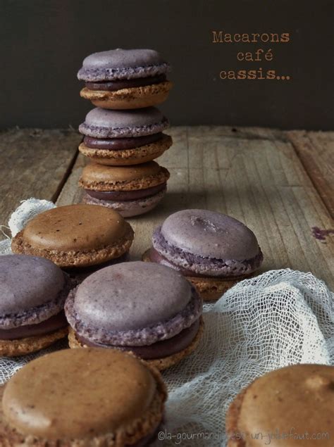 Macaron Café Cassis La Gourmandise Est Un Joli Défaut